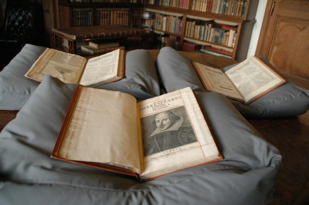 A copy of Shakespeare's first collection on display for a day in London