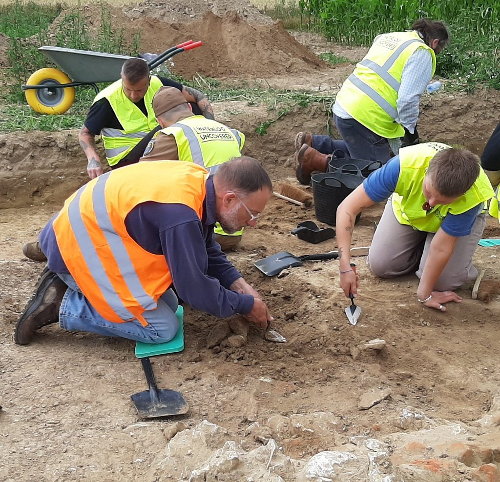 Archaeologists and veterans unearth long-lost chapel on Waterloo ...