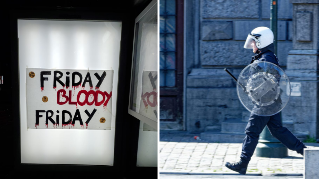 'Police kill': Anti-ads campaign targets police violence in Brussels
